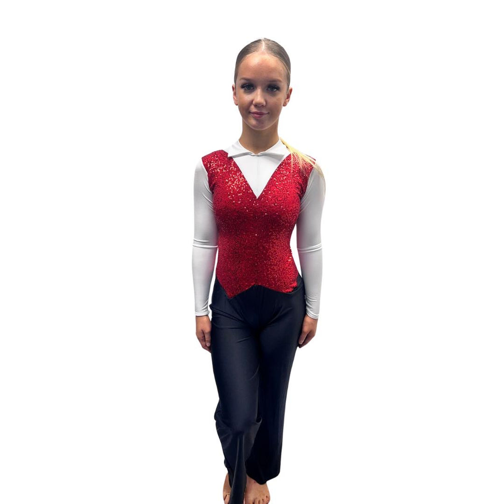 Red Sequin Suit Themed Costume | Razzle Dazzle Dance Costumes ...
